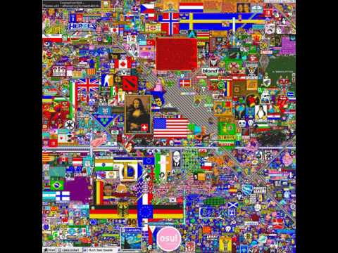 Reddit Place r/place full timelapse high quality 4k 8k 60fps - YouTube
