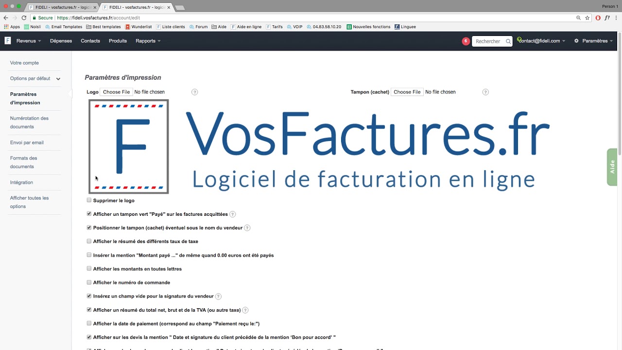 Ajouter un Logo sur les Factures - YouTube