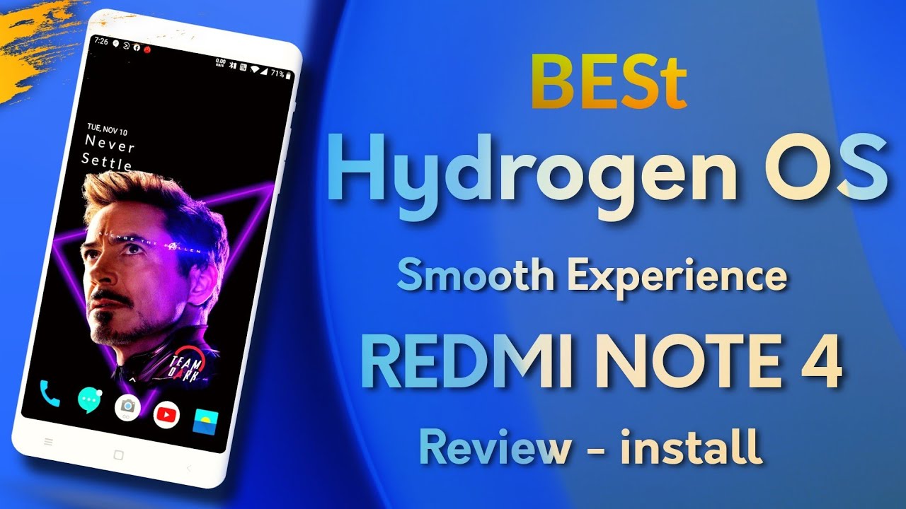 DOWNLOAD BESt Hydrogen OS ROM FOR REDMI NOTE 4 REVIEW & INSTALL | REDMI ...