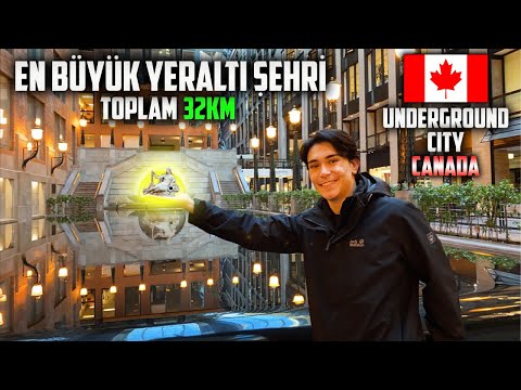 KANADA'NIN EN BÜYÜK YERALTI ŞEHRİ 32km!! -Montreal Underground City-