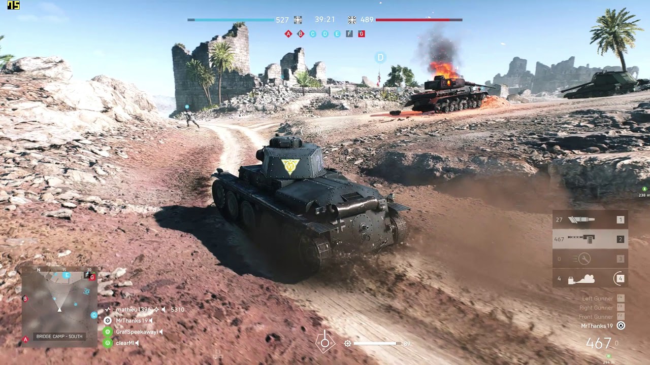 BATTLEFIELD 5: Cute Tank PANZER 38T clear the way (Part 1) [No ...