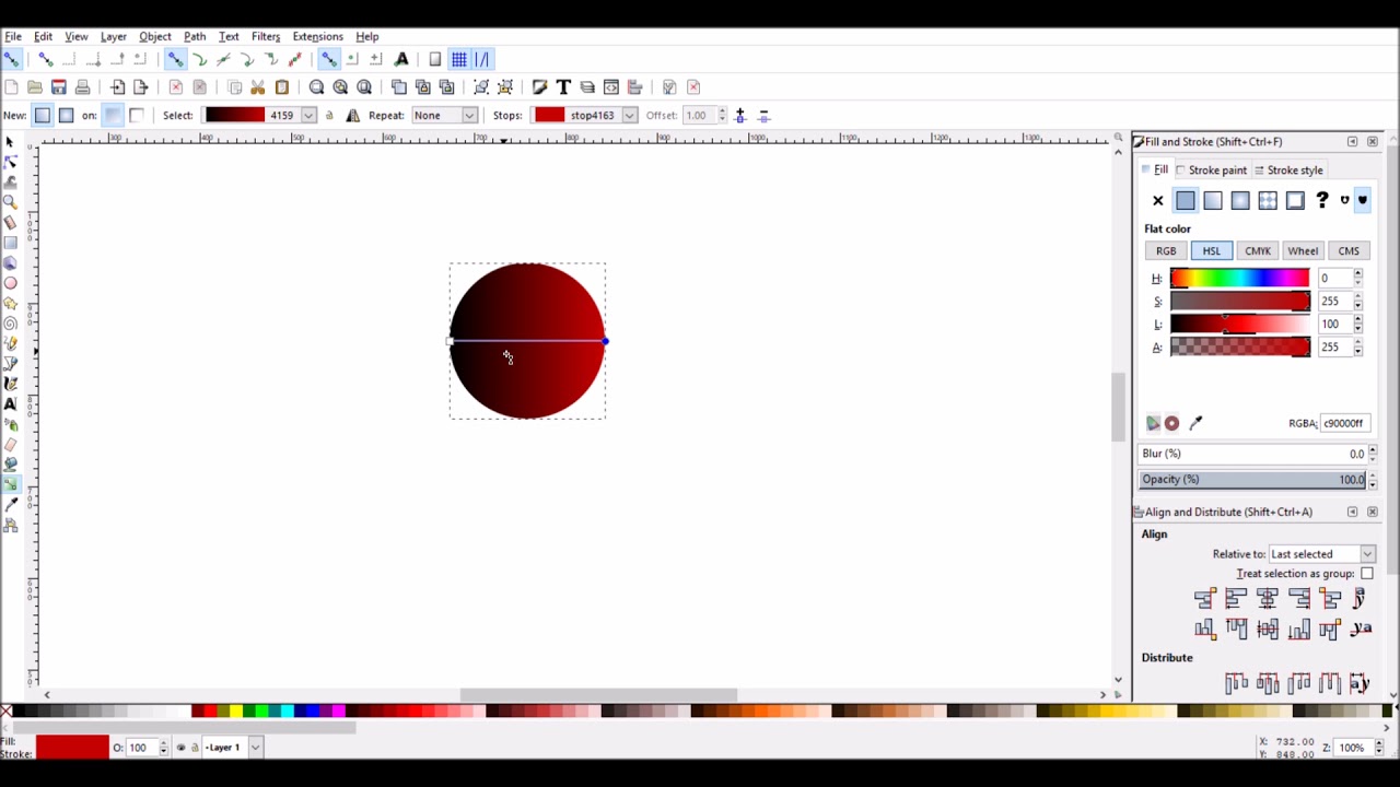 How to dreate a textured gradient in inkscape - switbrains