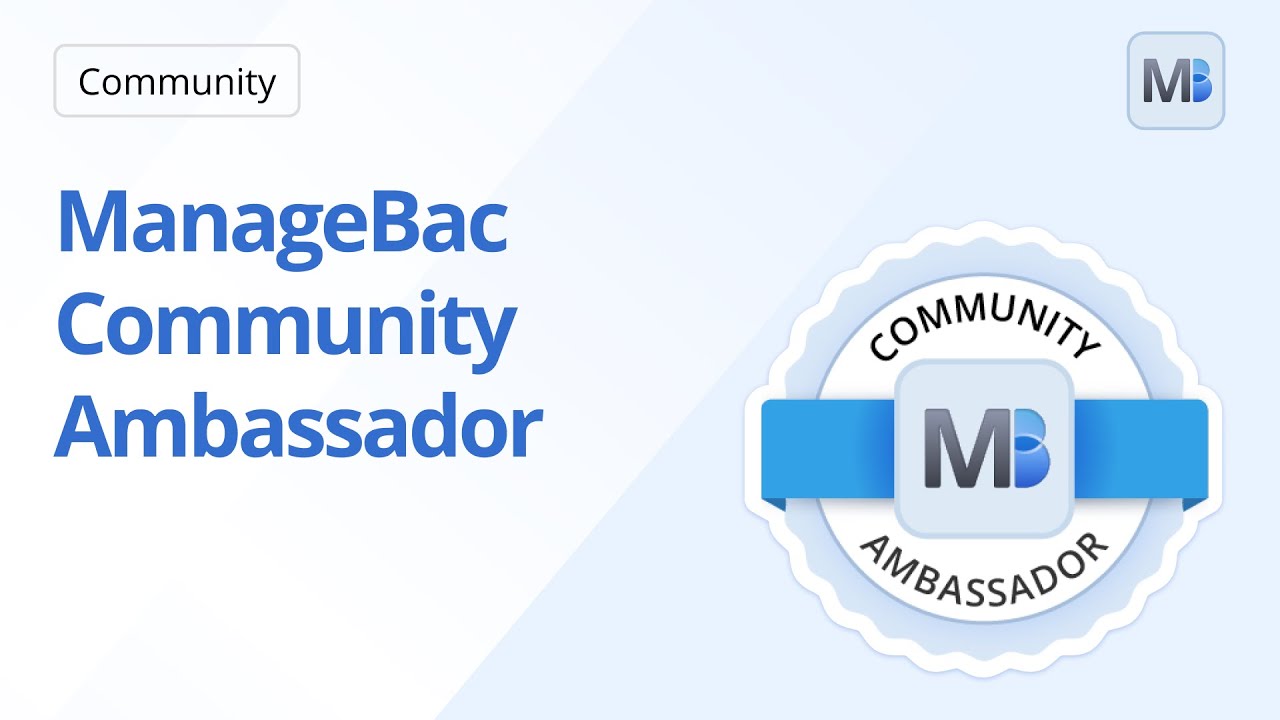 ManageBac | Community Ambassador - YouTube