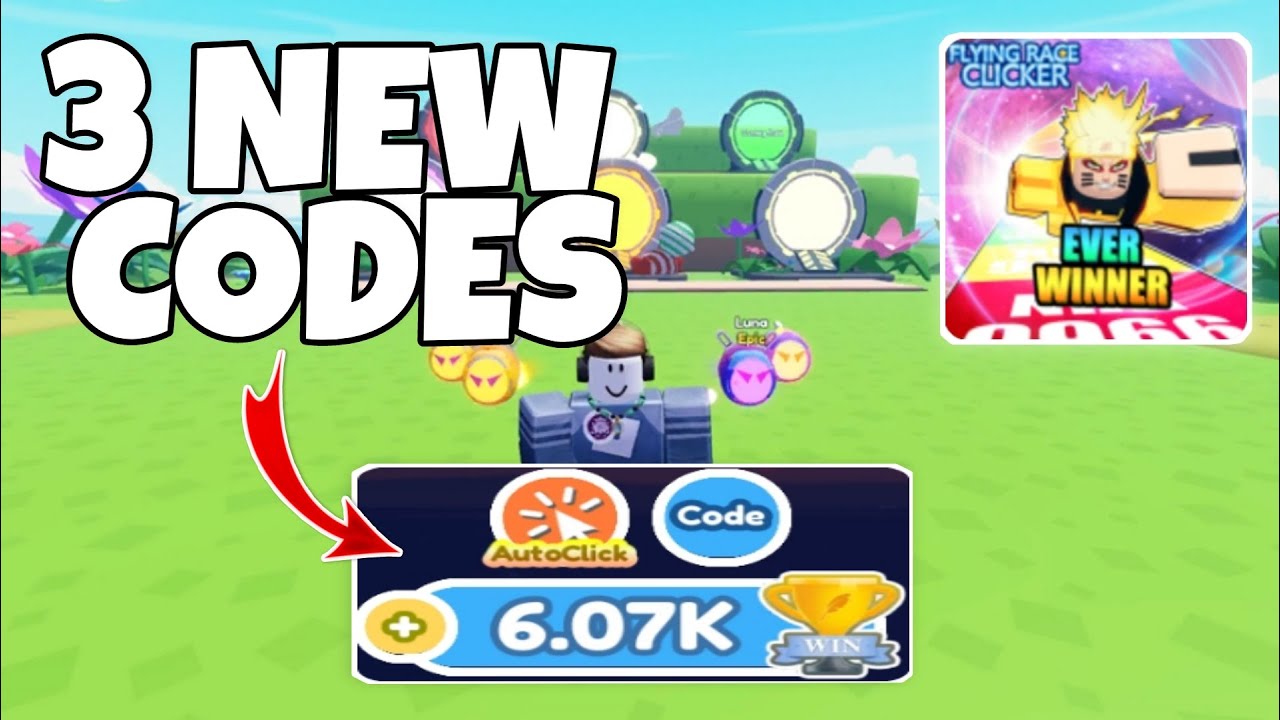 Flying race clicker Roblox redeem codes new | Flying race clicker codes ...