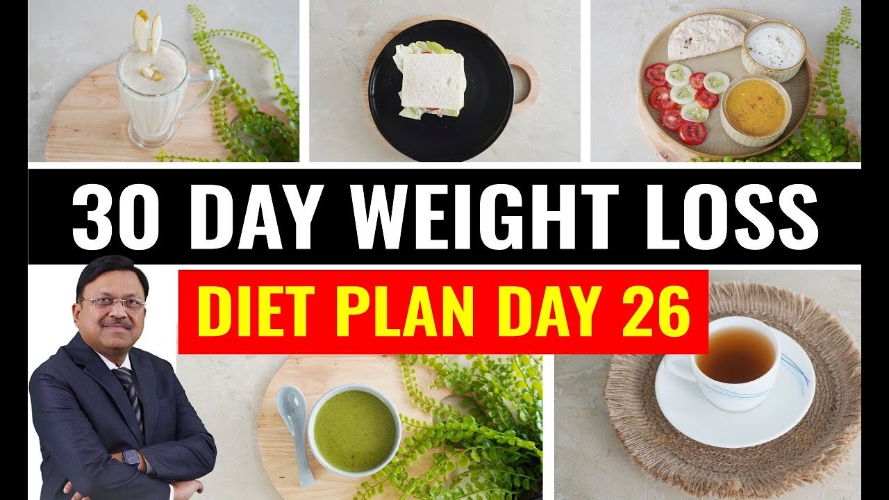वजन घटाने के लिए 30 Day Menu | Zero Oil Weight Loss Diet Plan Day 26 ...