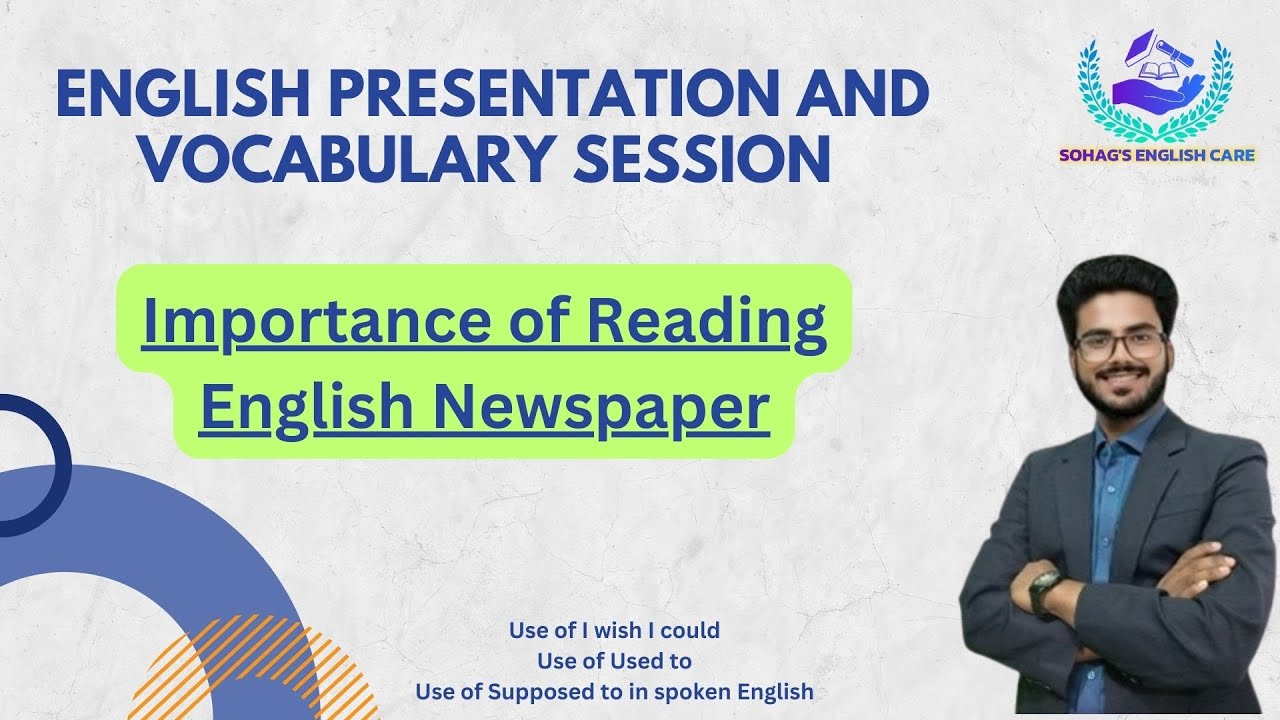 English presentation and vocabulary class | Topic: importance of ...