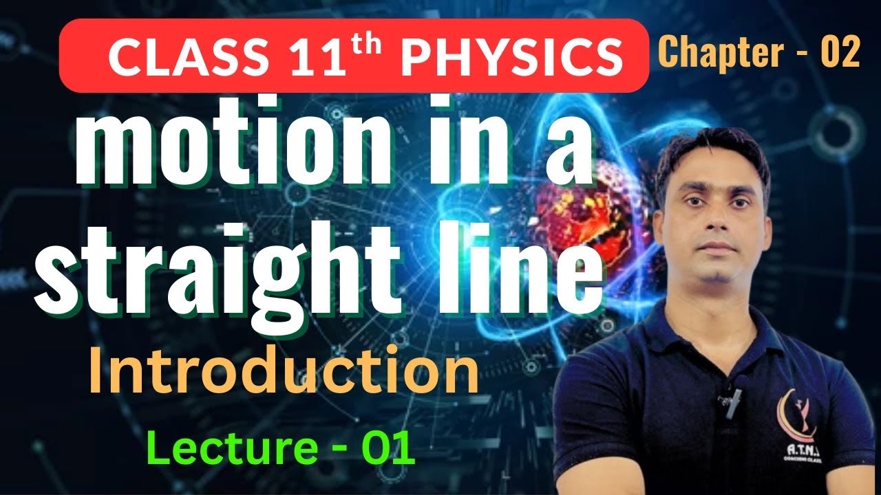 Motion in a Straight Line | Distance, Displacement, Speed, Velocity ...