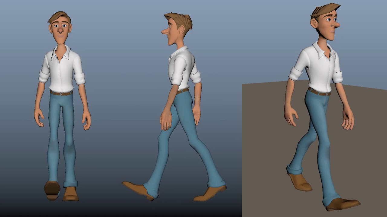 Jake walk spline (take 3) - YouTube