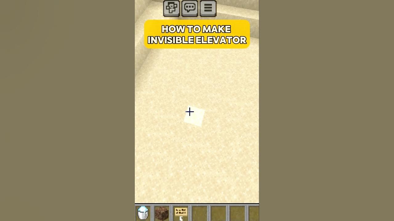 HOW TO MAKE INVISIBLE ELEVATOR #minecraft #elevator - YouTube
