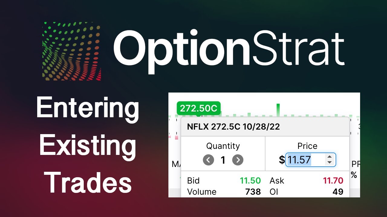 OptionStrat Tips: Entering an EXISTING trade - YouTube