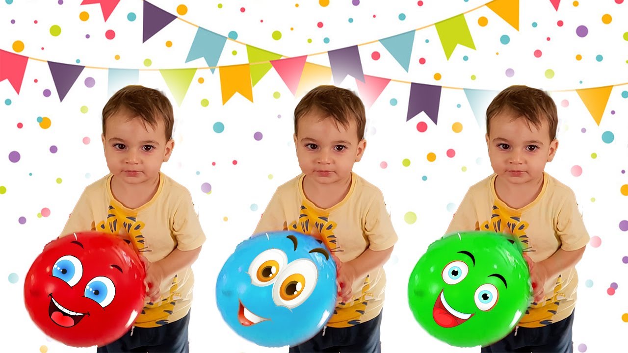 Ryan Plays with Colorful Balloons| Learn Colors for Children| Color ...