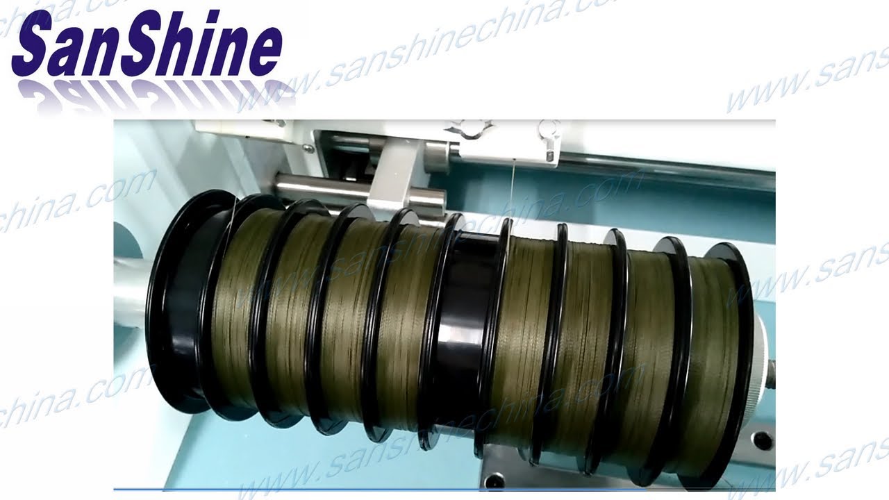 Automatic fish string line thread wire spool rewinding machine (SS-RW02 ...