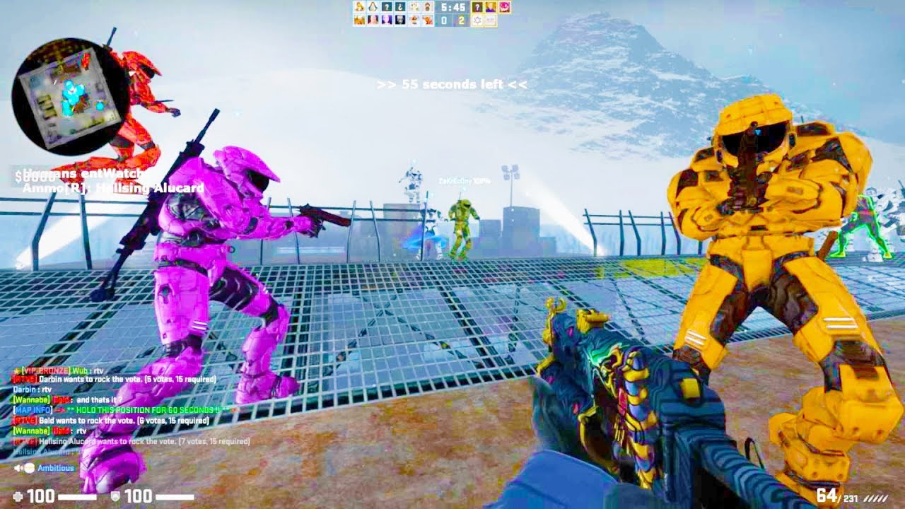 Counter Strike Global Offensive - Zombie Escape mod online gameplay on ...
