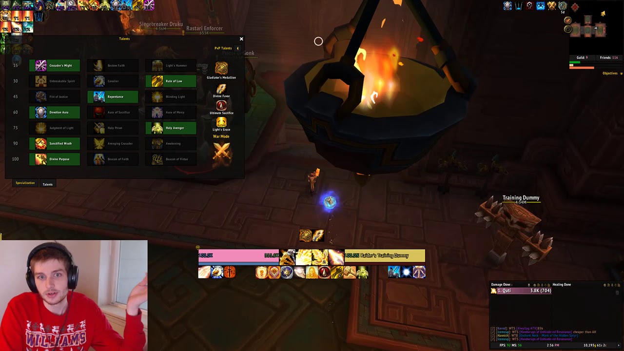 Glimmer Paladin Tips - Dmg and Healing during Wings - YouTube