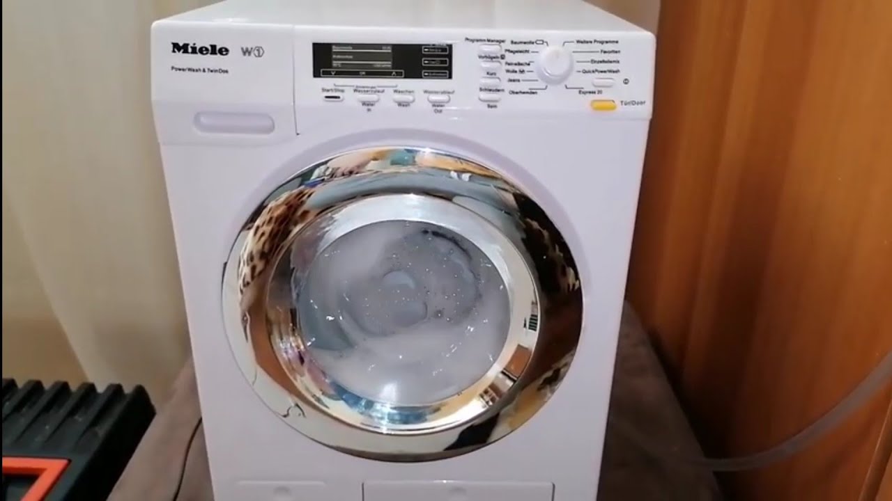 Miele toy washing machine modified wash - YouTube