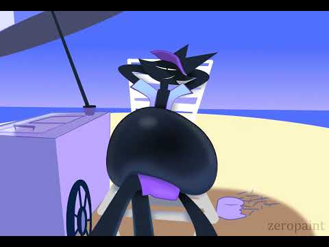 vore animation | Marsh goes to the beach to get some ice cream