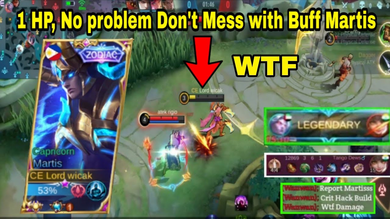 MARTIS NEW SKILL PASSIVE COMBO DAMAGE, TOP GLOBAL MARTIS GAME PLAY ...