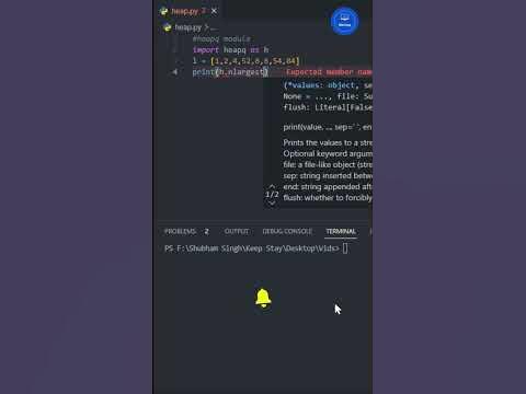 heapq module is amazing in python #shorts #short - YouTube