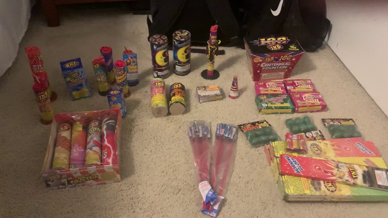 2020 Leftover Fireworks Stash/ New Years Stash - YouTube