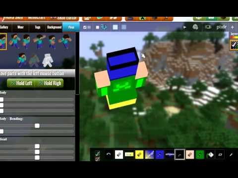 how to make a minecraft skin and thumbnail - YouTube