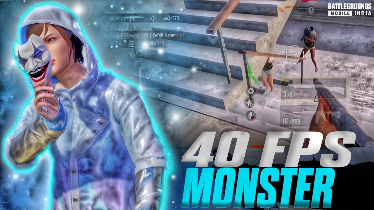 40 FPS Monster? [ Fastest 40 FPS Player ] | 3.7 Update | BGMI | PUBG ...