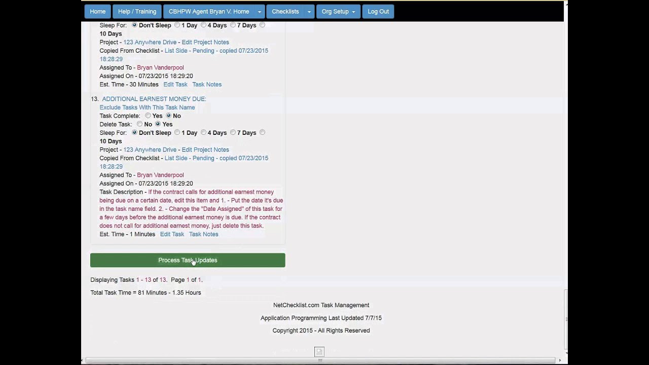 Real Estate Checklist for List Side Pending for CBHPW Using NetChecklist.com - YouTube