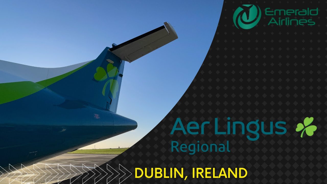 Emerald Airlines ATR 72-600 | Dublin, IRE - Landing - YouTube