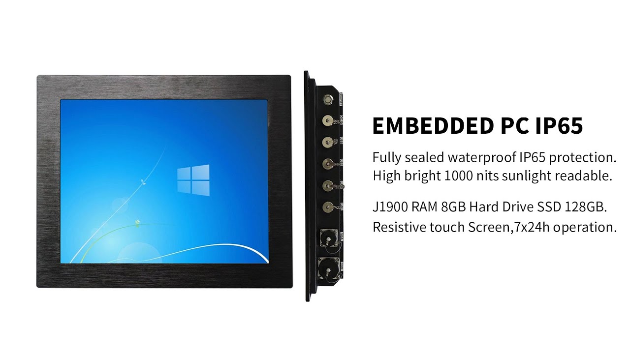 15" sunlight readable industrial panel pc outdoor waterproof embedded ...