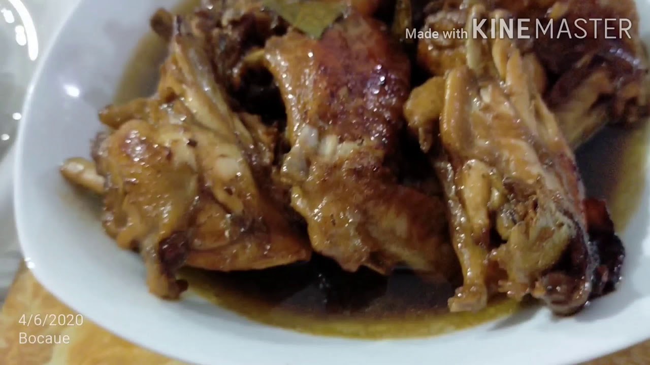 Native Adobo At Pritong Kamote At Saging - YouTube