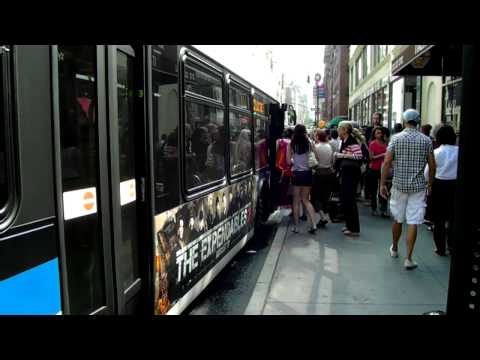 MaBSTOA Bus: Three Crowded LFSA M101 / M102 / M103 at 79th St & Lex Ave