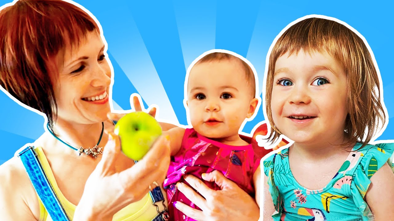 Baby girls on a playground - Kids play dolls & Family fun video. - YouTube