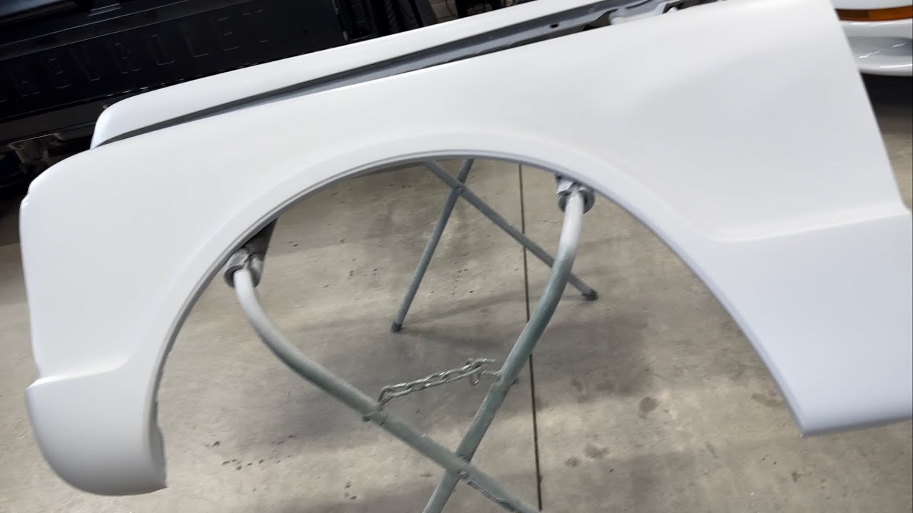 C10 Tailgate Fitment and Finishing Body Work on Front Fenders - YouTube