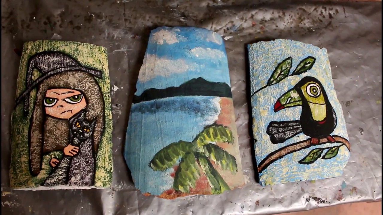 Pintar una teja - YouTube