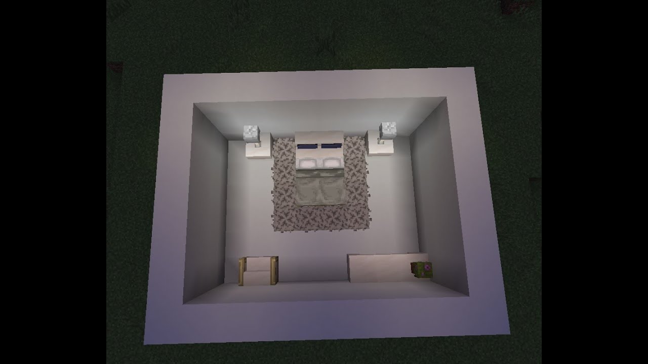 Minecraft Bedroom Tutorial - YouTube