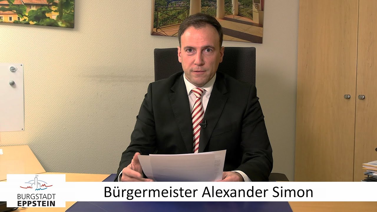 Monatsbericht vom Bürgermeister Alexander Simon der Stadt Eppstein 26. ...
