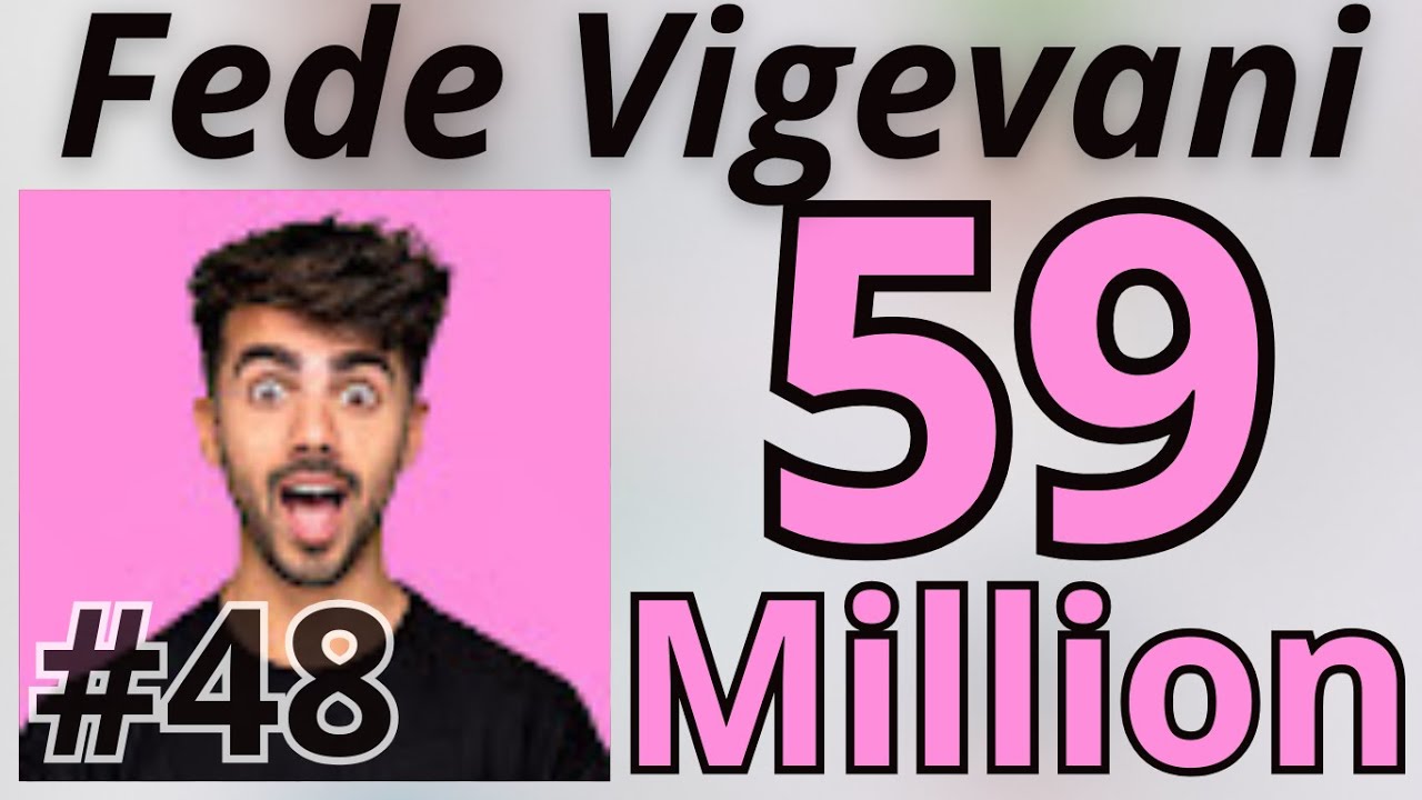 Fede Vigevani Hit 59 Million Subscribers - YouTube