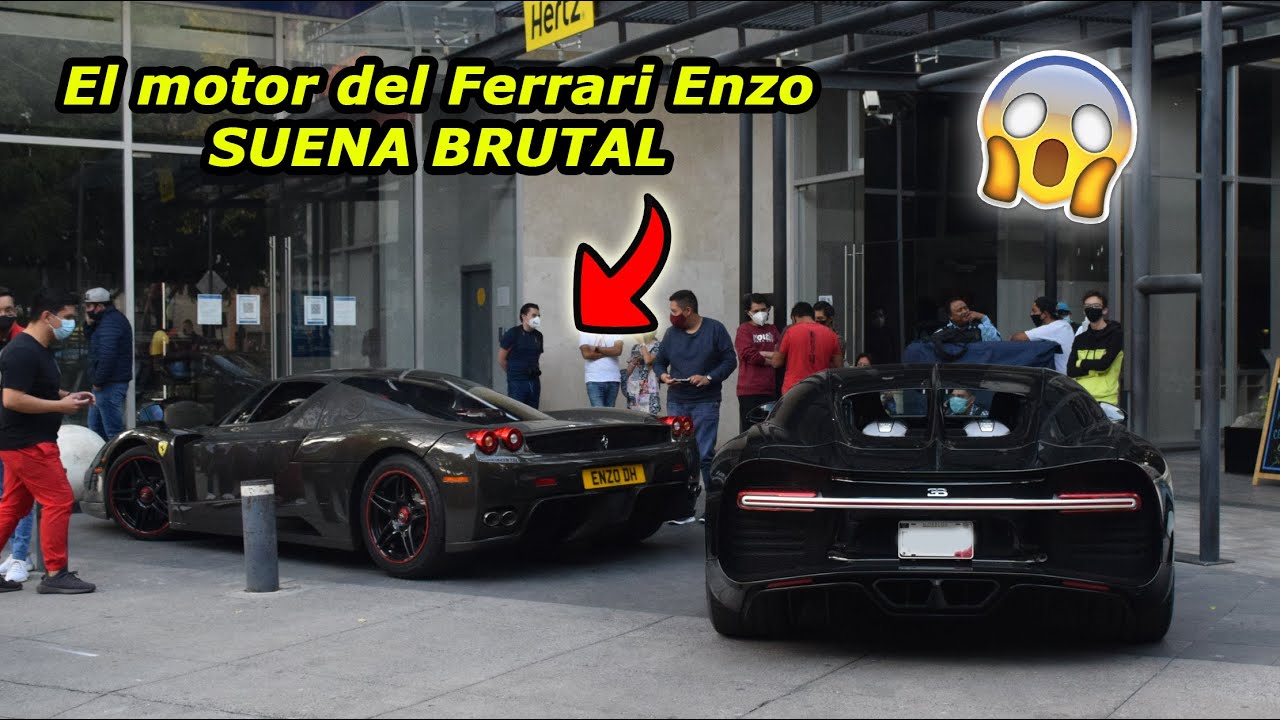 Don Huayra modifico su Enzo Ferrari 😱 | Chiron y Enzo en Polanco 🇲🇽 ...