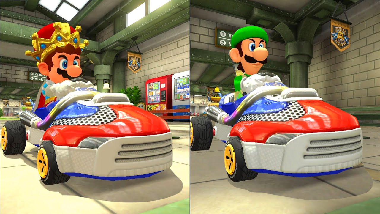 Mario Kart 8 Deluxe -Mario King Vs Luigi Painter Banana Cup | The Best ...
