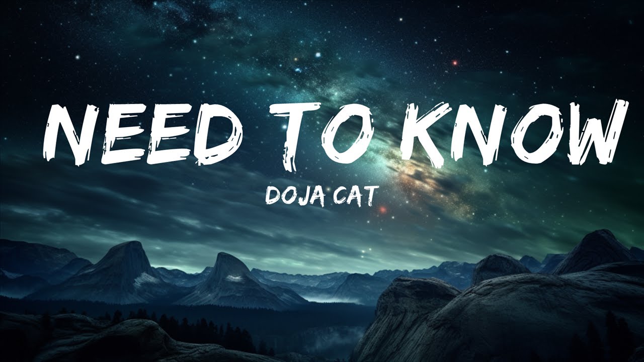 Doja Cat - Need To Know (Lyrics) | 15p Lyrics/Letra - YouTube