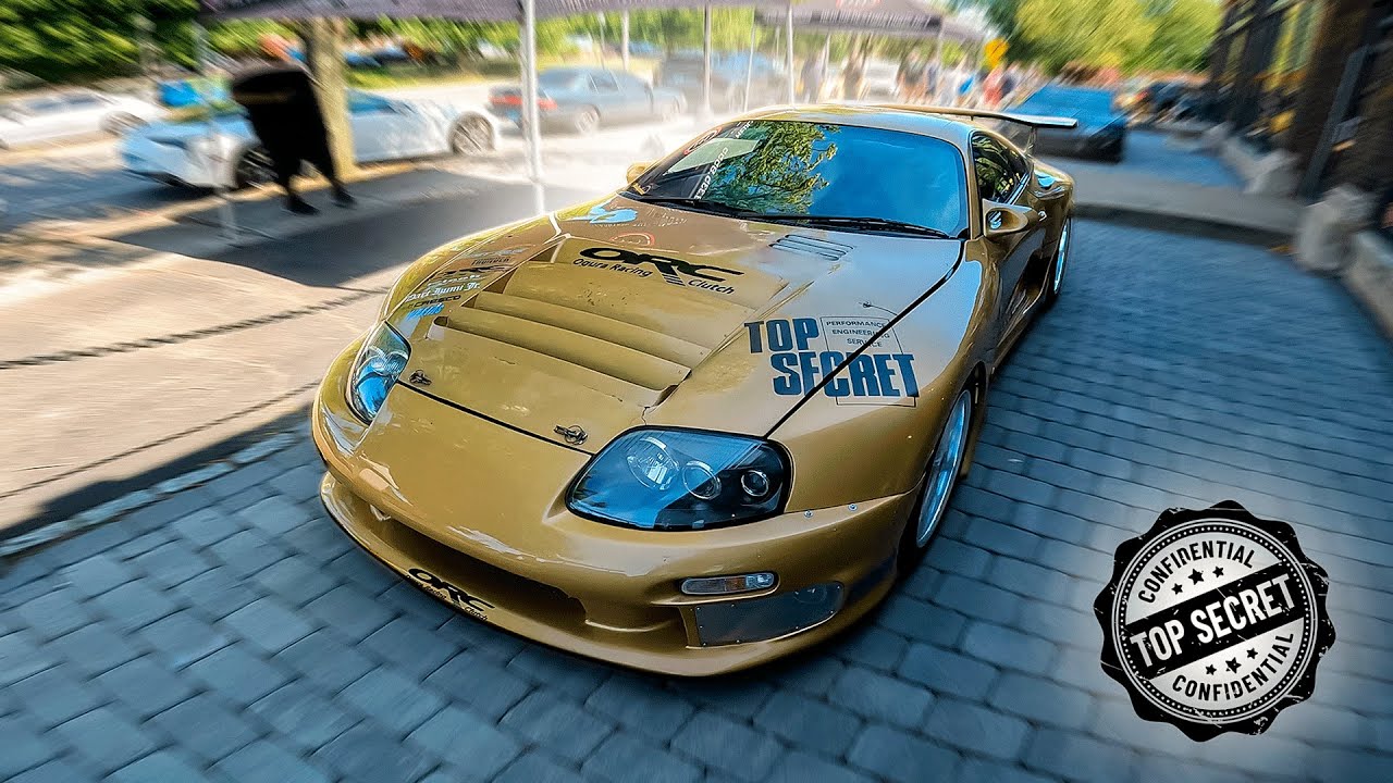 ENCONTRO DE CARROS TUNADOS! VI O SUPRA DO TOP SECRET! - YouTube