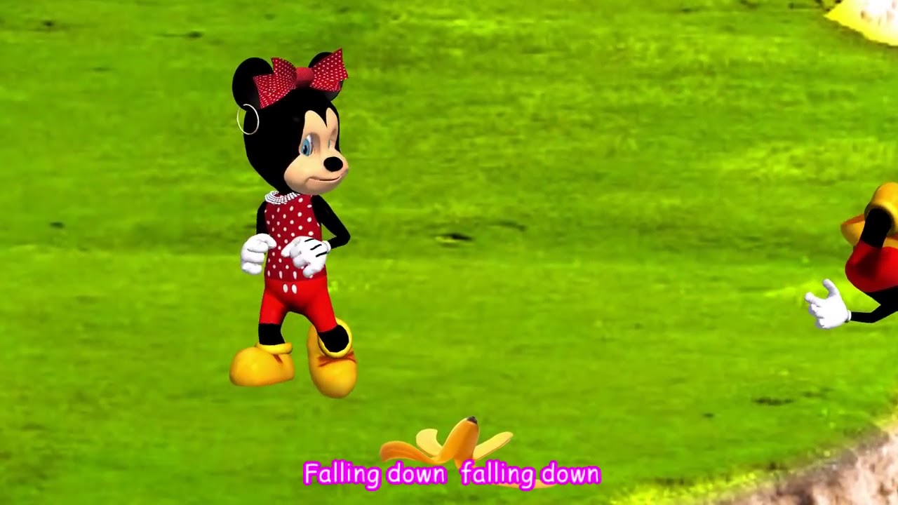 Mickey Mouse Is Falling Down Kids Songs - YouTube