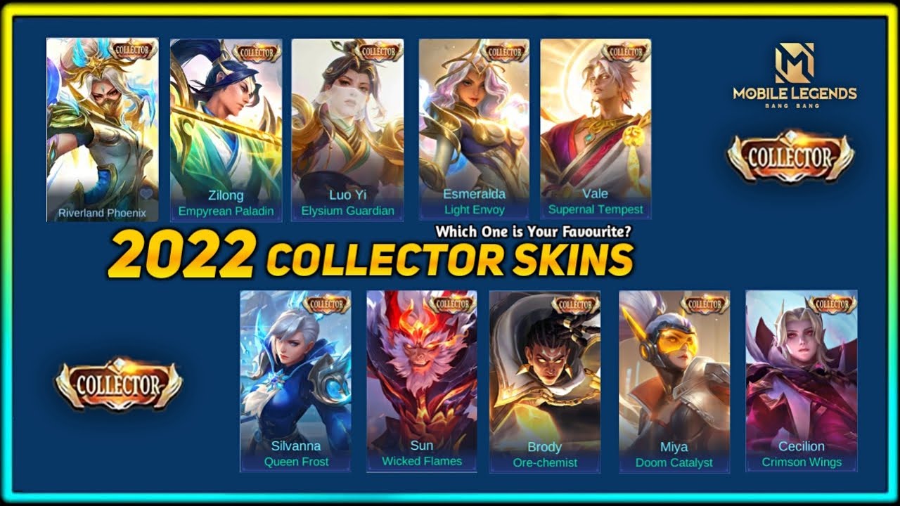 Mobile Legends All Collector Skins - 2022!! - YouTube