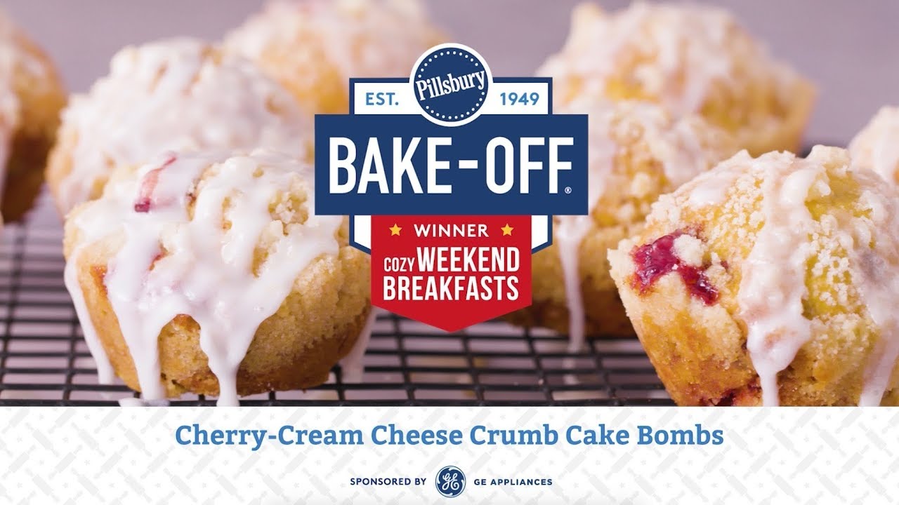 Cherry-Cream Cheese Crumb Cake Bombs | Pillsbury Recipe - YouTube