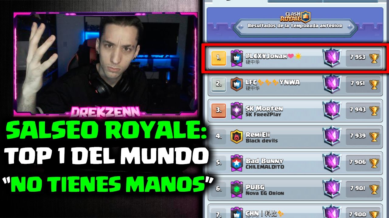 SALSEO ROYALE: CRITICAN al TOP 1 DEL MUNDO por su "MAZO SIN SKILL ...