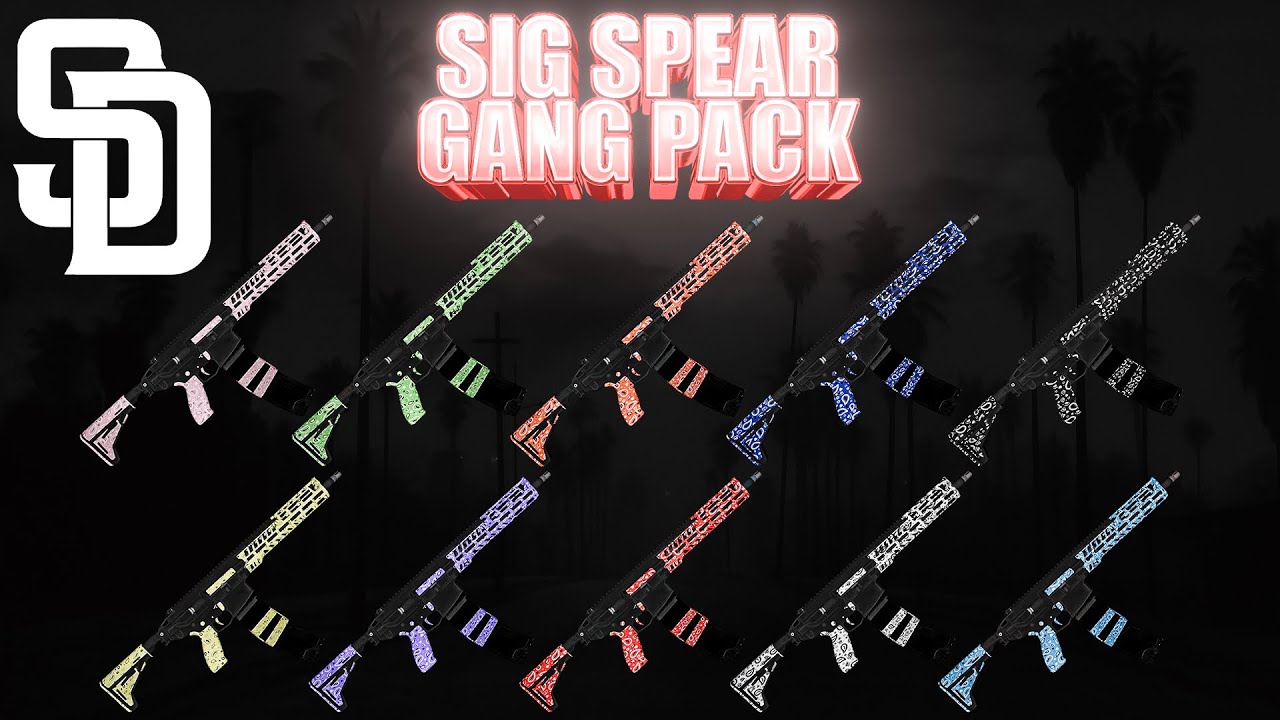 GANG SIG SPEAR'S | FIVEM WEAPON'S | SW3RV DESIGNS - YouTube