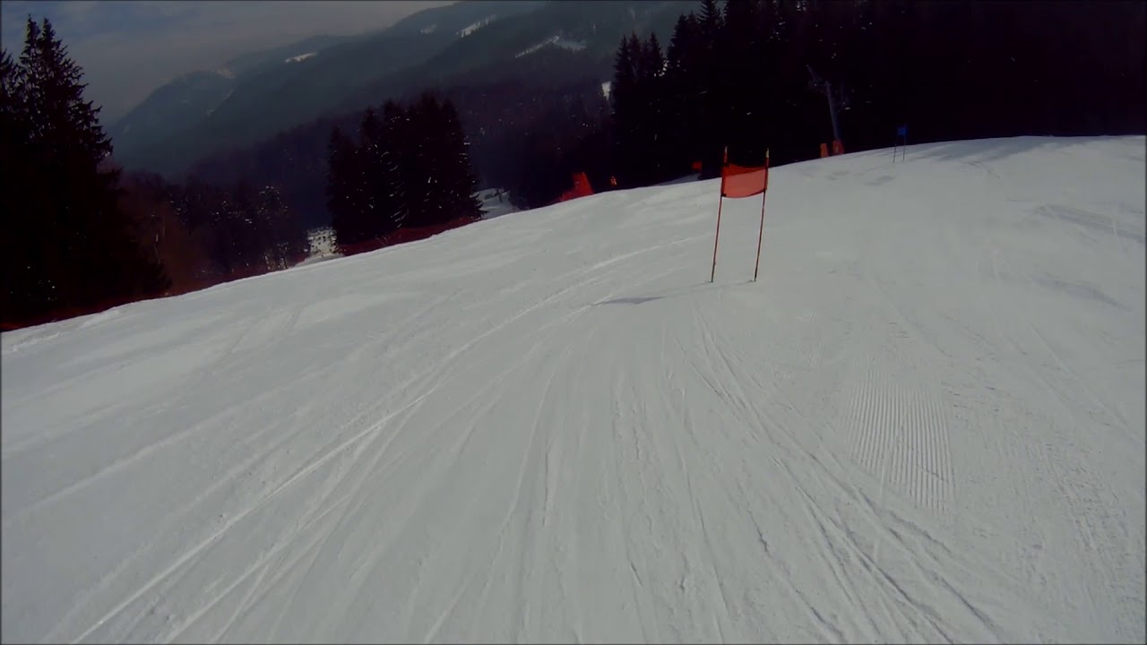 Závody v obřím slalomu, Ski Park Gruň, 3.3.2018 - YouTube