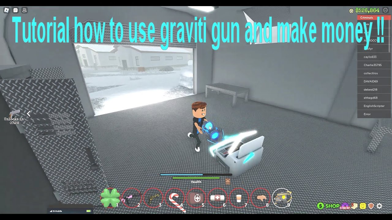 Roblox - OHIO - How to use Graviti gun for MONEYPRINTER - YouTube