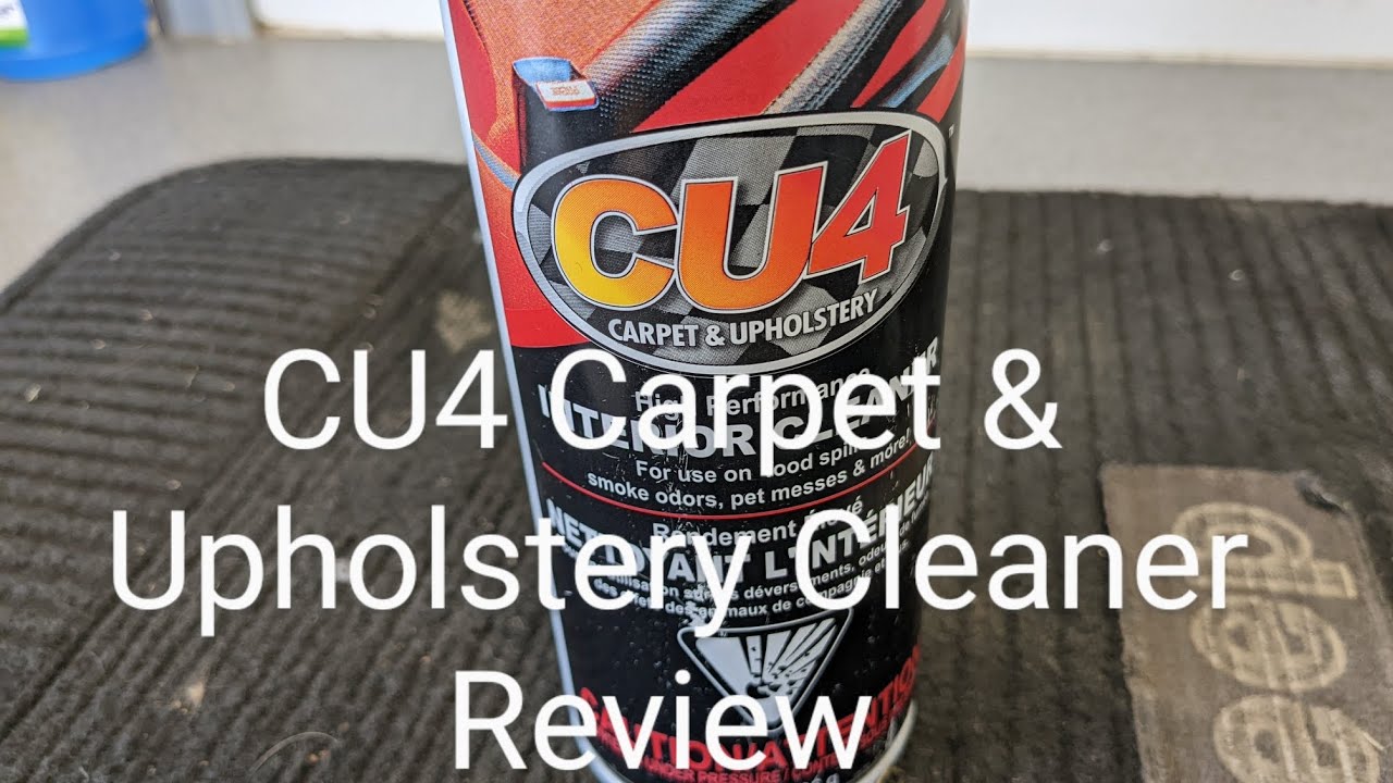 CU 4 Carpet & Upholstery Cleaner Review - YouTube