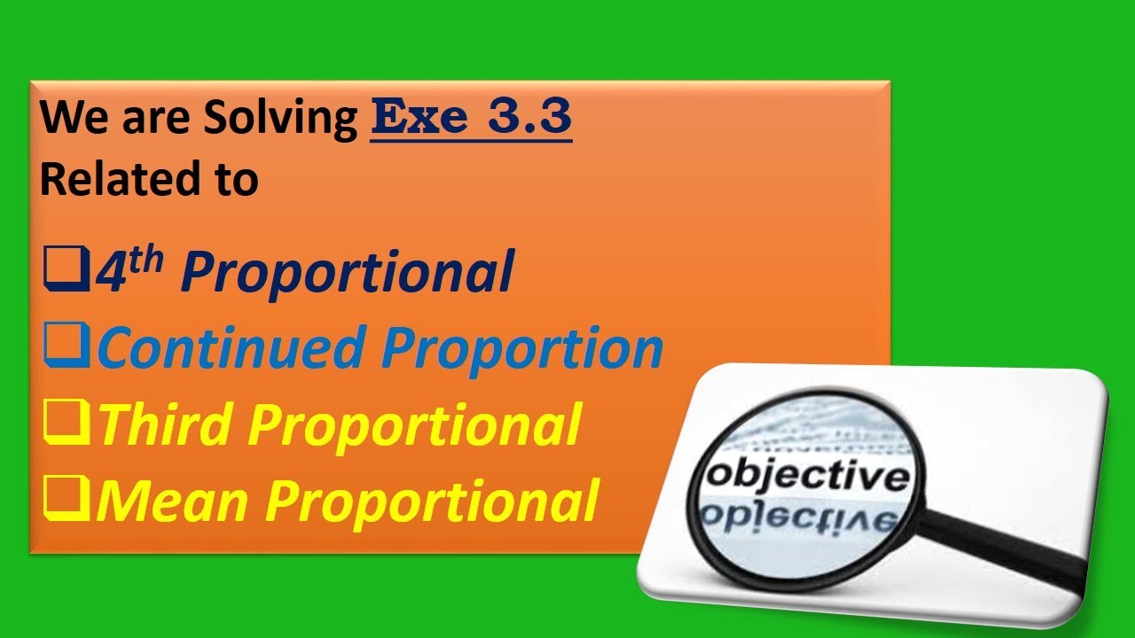 Finding 3rd Prortional ,Mean Proportional; MATHX Lec5 Unit 3 - YouTube