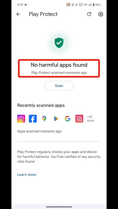 How to check harmful apps in android #shorts #androidtips - YouTube
